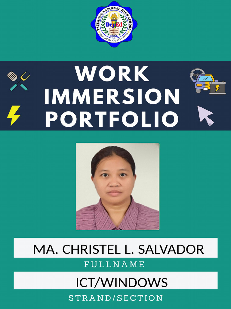 Work Immersion Portfolio 1 | PDF