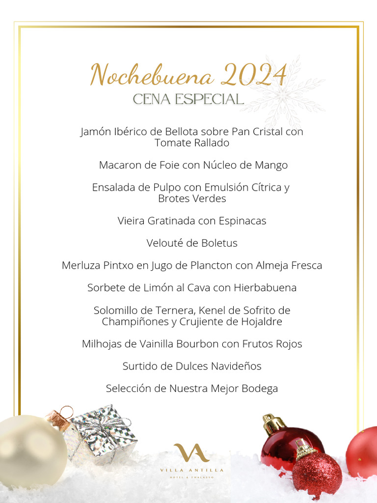 Menu Nochebuena Es | PDF
