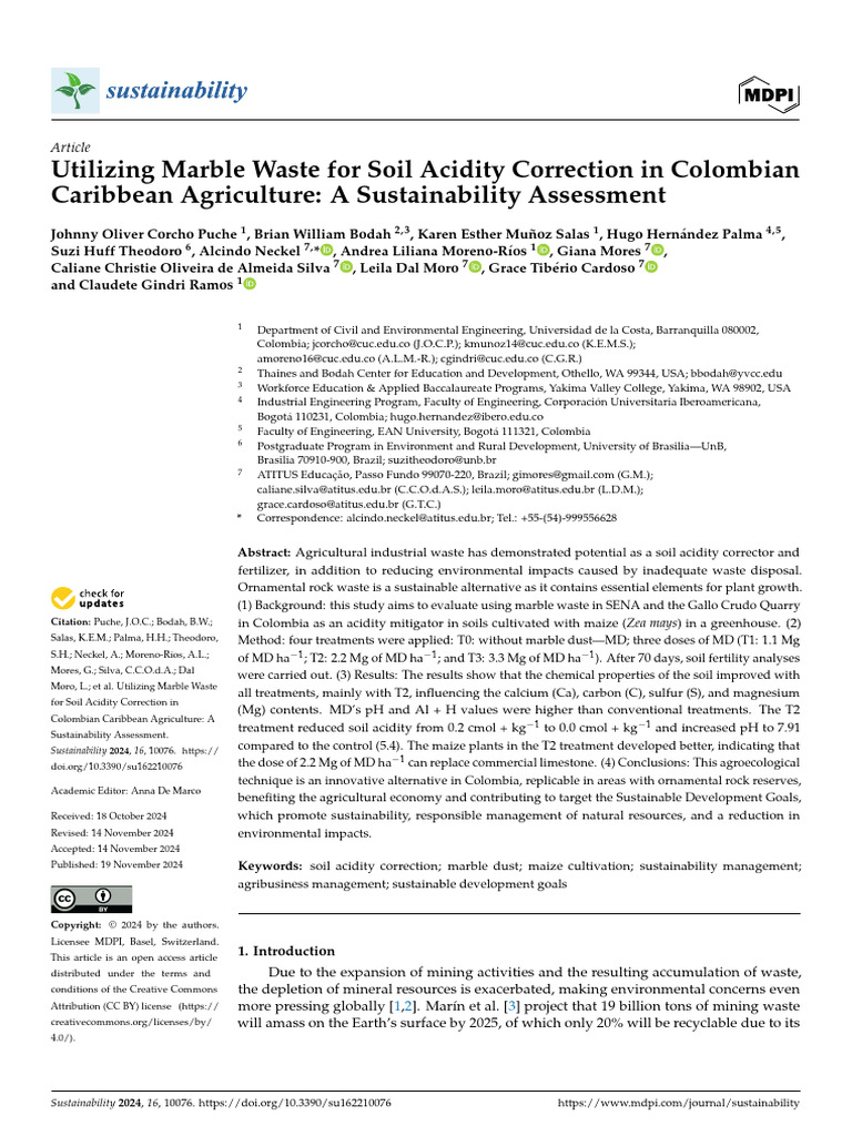 (AJ) 2024-Utilizing Marble Waste For Soil Acidity Correction in ...
