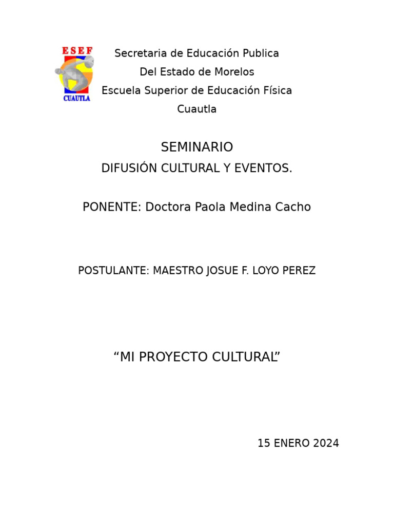 Mi Proyecto Cultural | PDF | Mural
