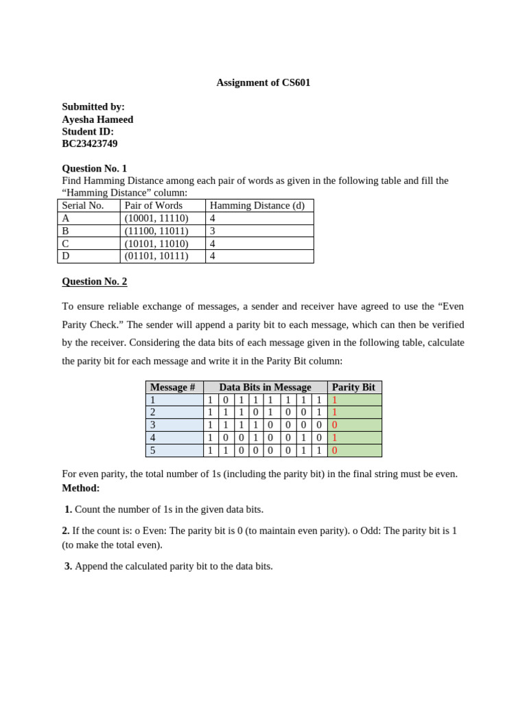 Assignment 2 of CS601 | PDF