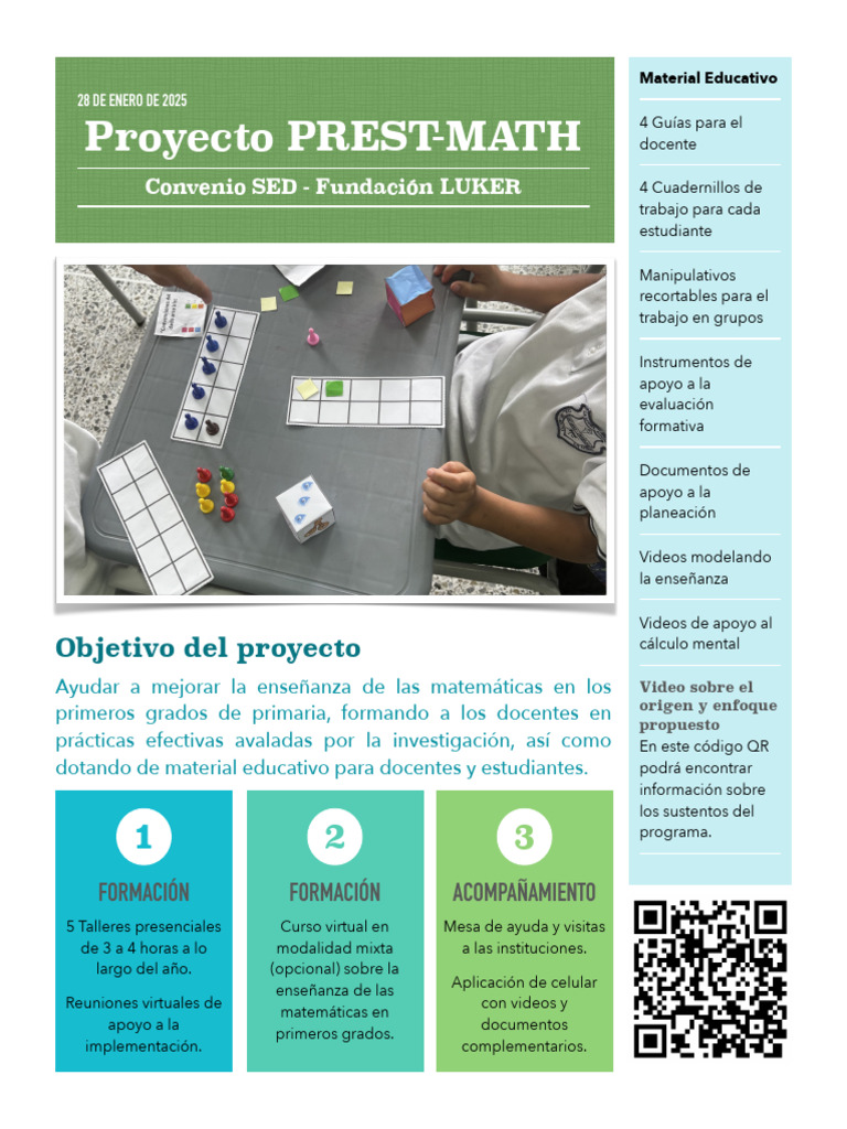 Proyecto PREST-MATH | PDF | Enseñando | Aprendizaje