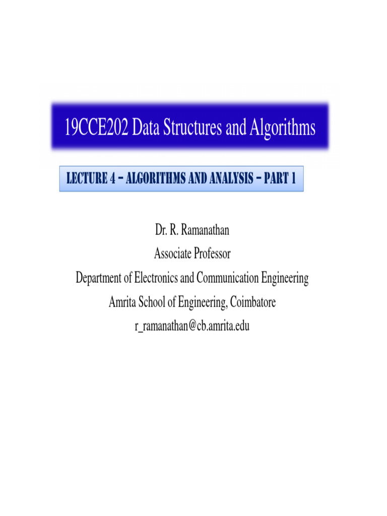 4_Algorithms and analysis - part 1 | PDF | Time Complexity ... 4_Algorithms and analysis - part 1 | PDF | Time Complexity ...