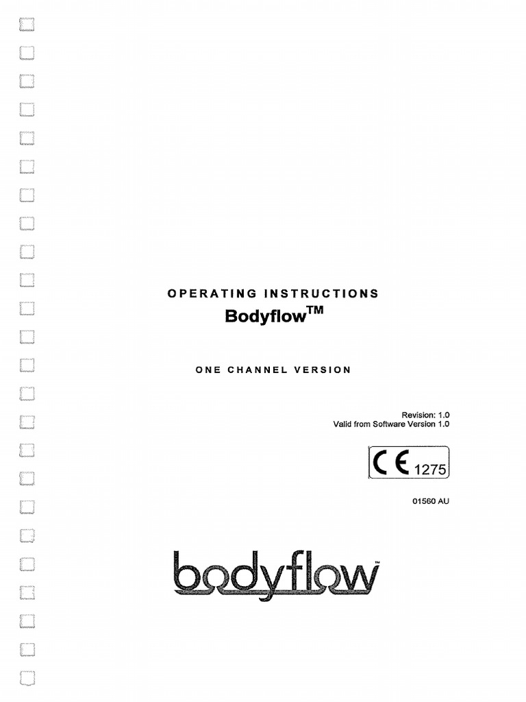 Physiomed - Bodyflow - Stimulator - User Manual | PDF