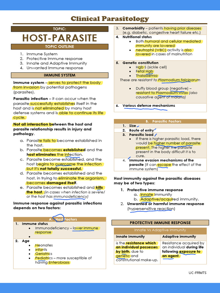 Lesson 2 Host Parasite Relationship | PDF | Immune System | Antibody