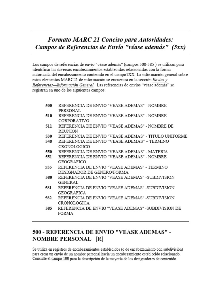 Marc 21 Autoridades 500 | PDF