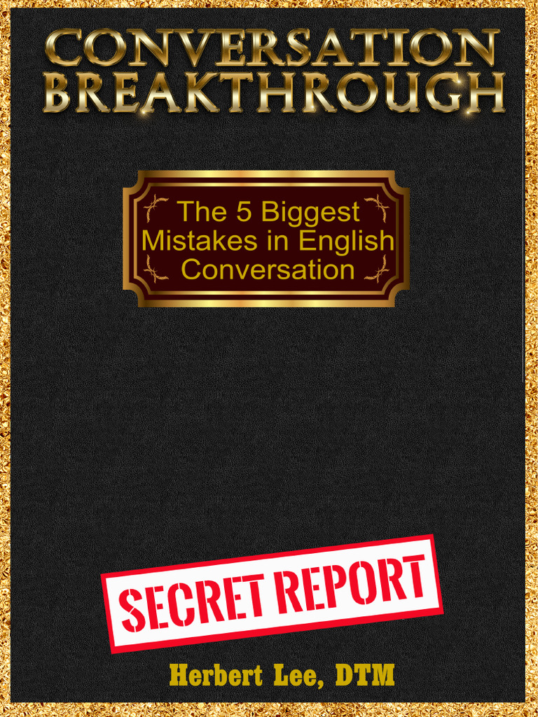 FINAL 5 Biggest Mistakes V2 | PDF | English Language | Conversation