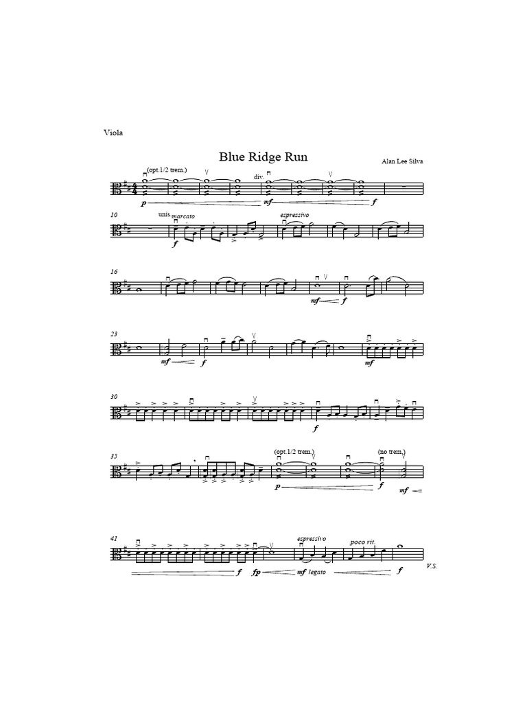 Blue Ridge Run General Conser Viola | PDF