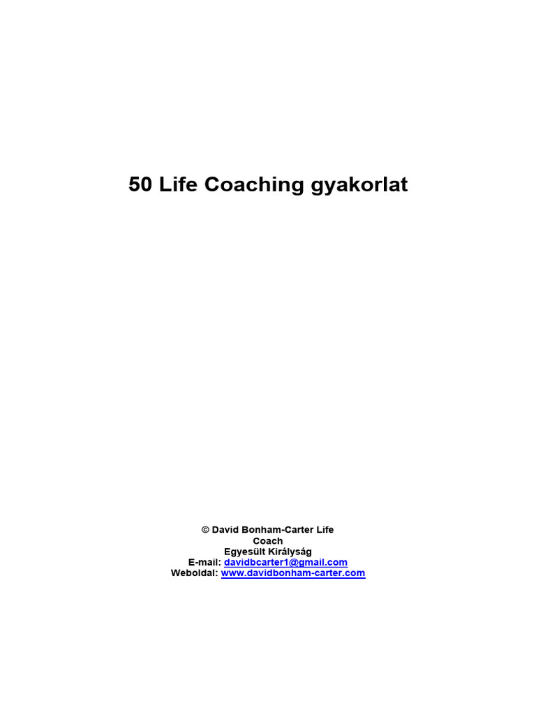50_Life_Coaching_Exercises hu | PDF