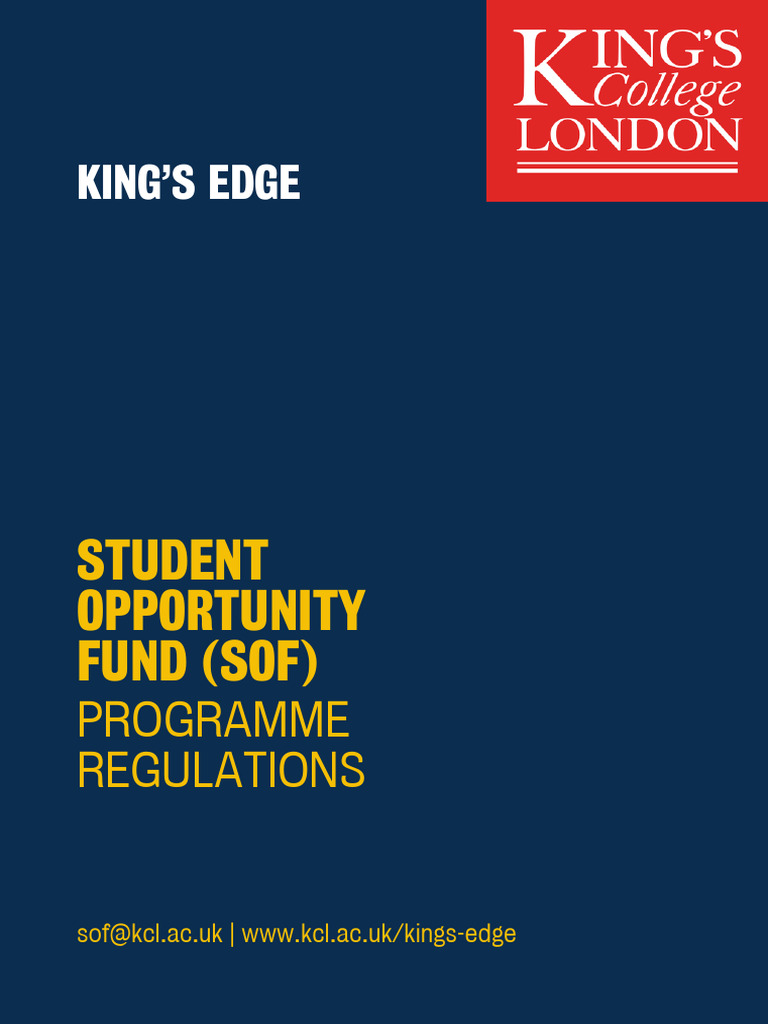 King's Student Opportunity Fund Guide | PDF | Receipt | Automated ...