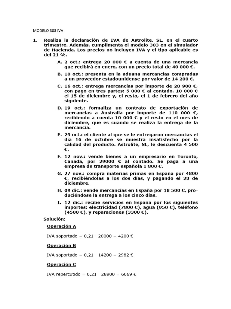 Modelo 303 Iva | PDF | Economias | Business