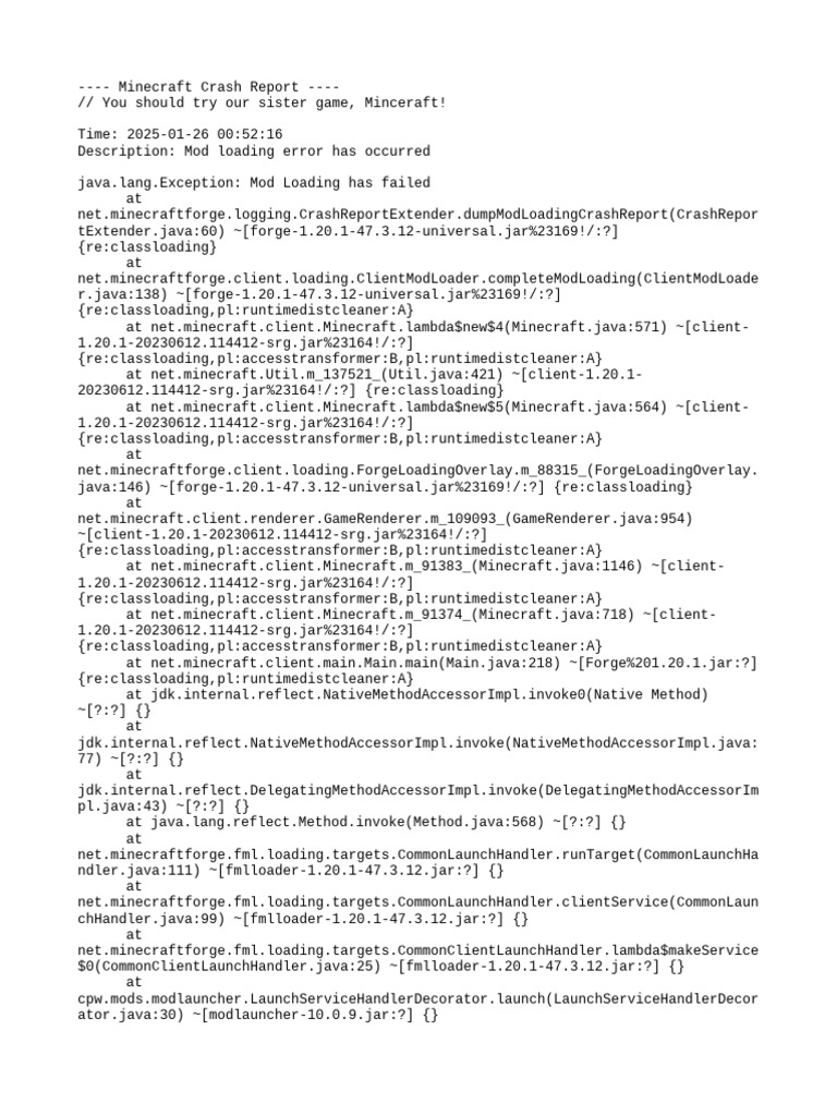 Crash 2025 01 26 - 00.52.16 FML | PDF | Central Processing Unit | Computer Architecture