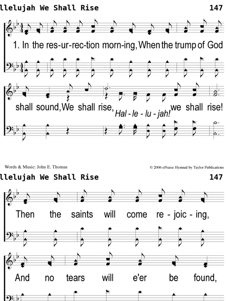 147 Hallelujah We Shall Rise-fsoc - Copy | PDF