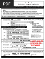 Nurse Form 3F Verification of Foreign Professional Licensure ...