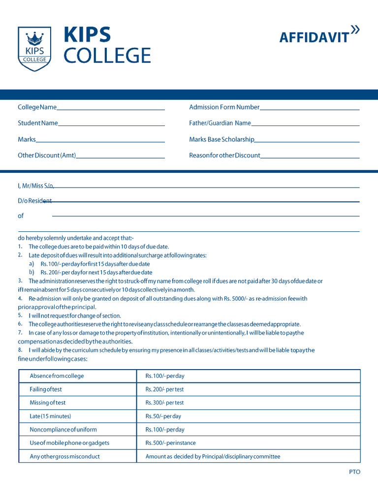 Affidavit (Annex-1) | PDF