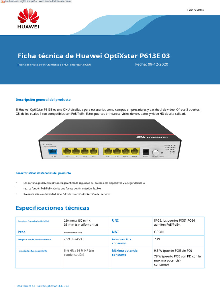 OptiXstar-P613E en Es | PDF | Dirección IP | Ingeniería Informática