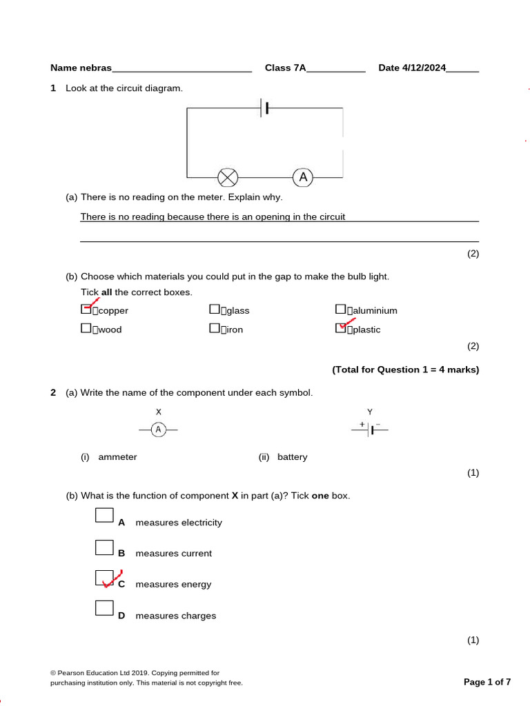 Electricity revision sheet | PDF | Electricity | Electronics