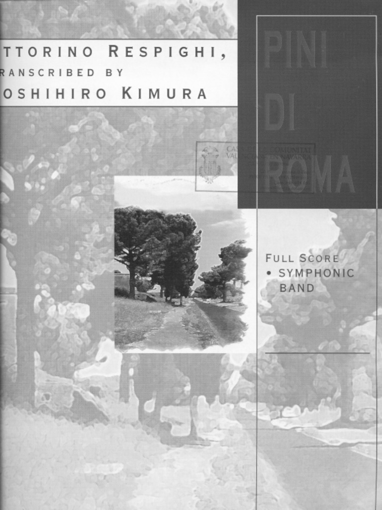 Pinos de Roma (O. Respighi, Arr. Yoshihiro Kimura) | PDF