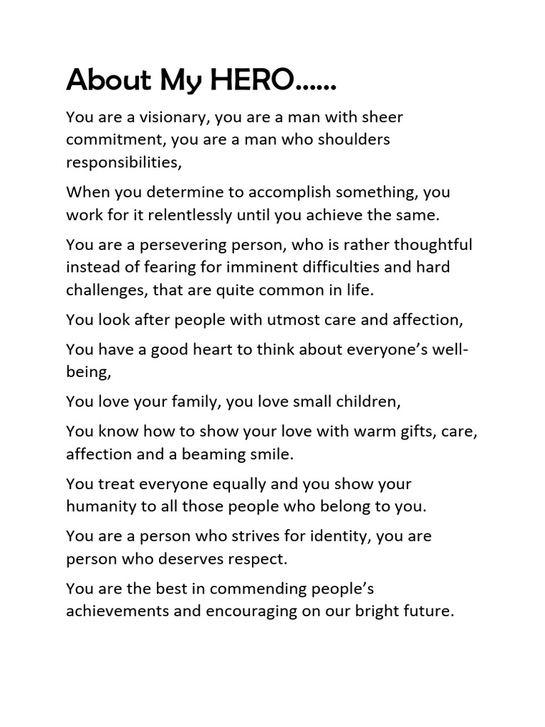 About My HERO | PDF