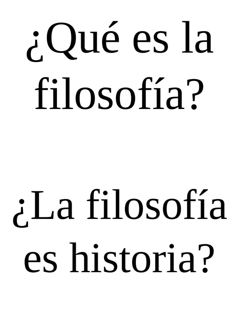 Qué Es La Filosofía | PDF