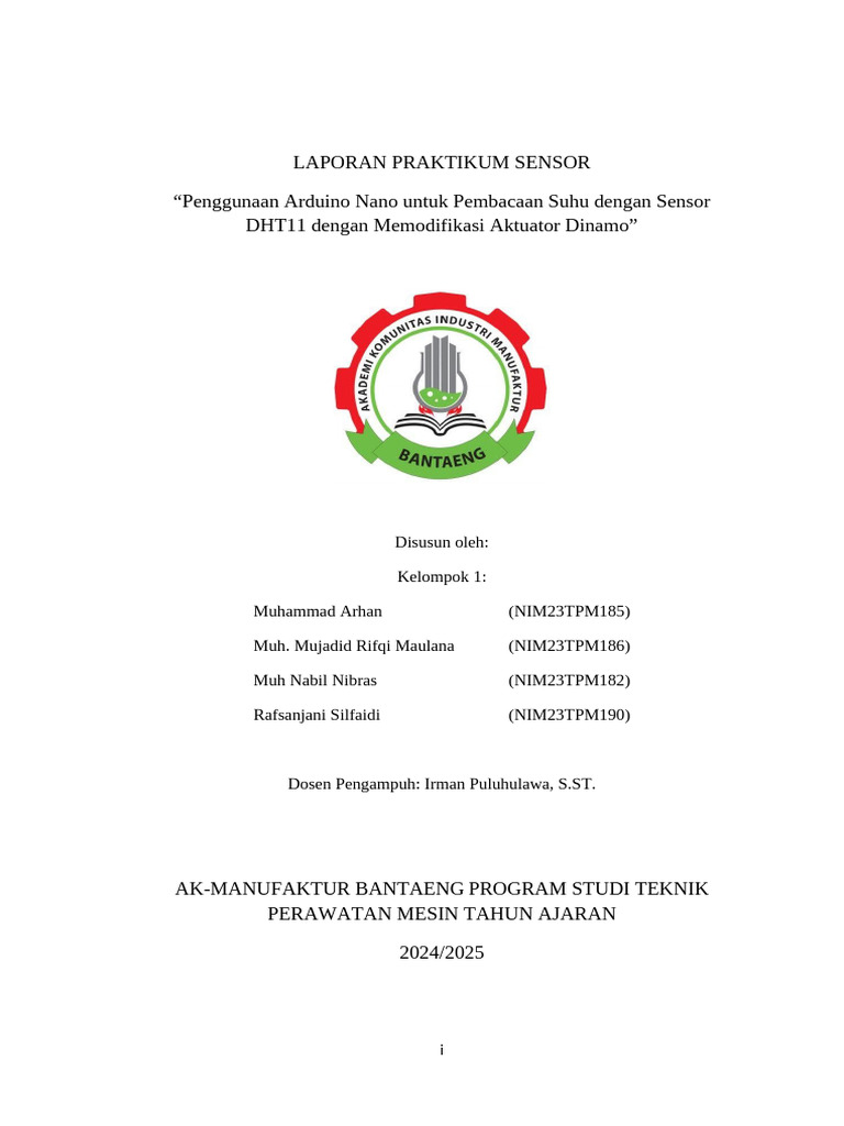 Laporan Praktikum Arduino Nano | PDF