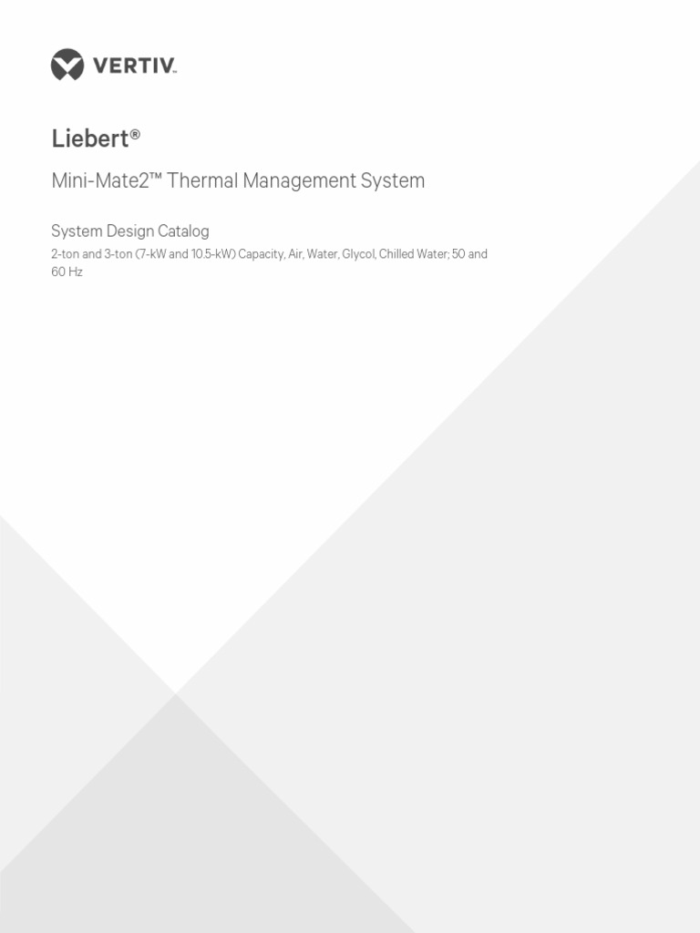 Liebert Minimate2 2 3 Ton Technical Data Manual | PDF | Humidity | Air ...