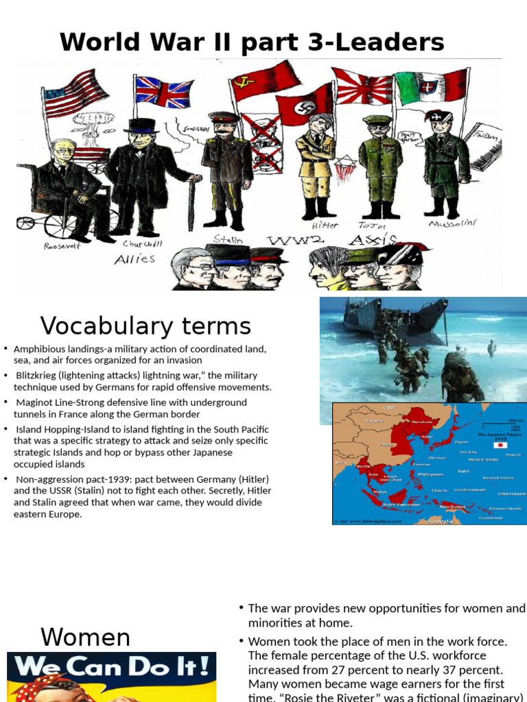 WWII Leaders and Key Events Overview | PDF | Benito Mussolini | World ...