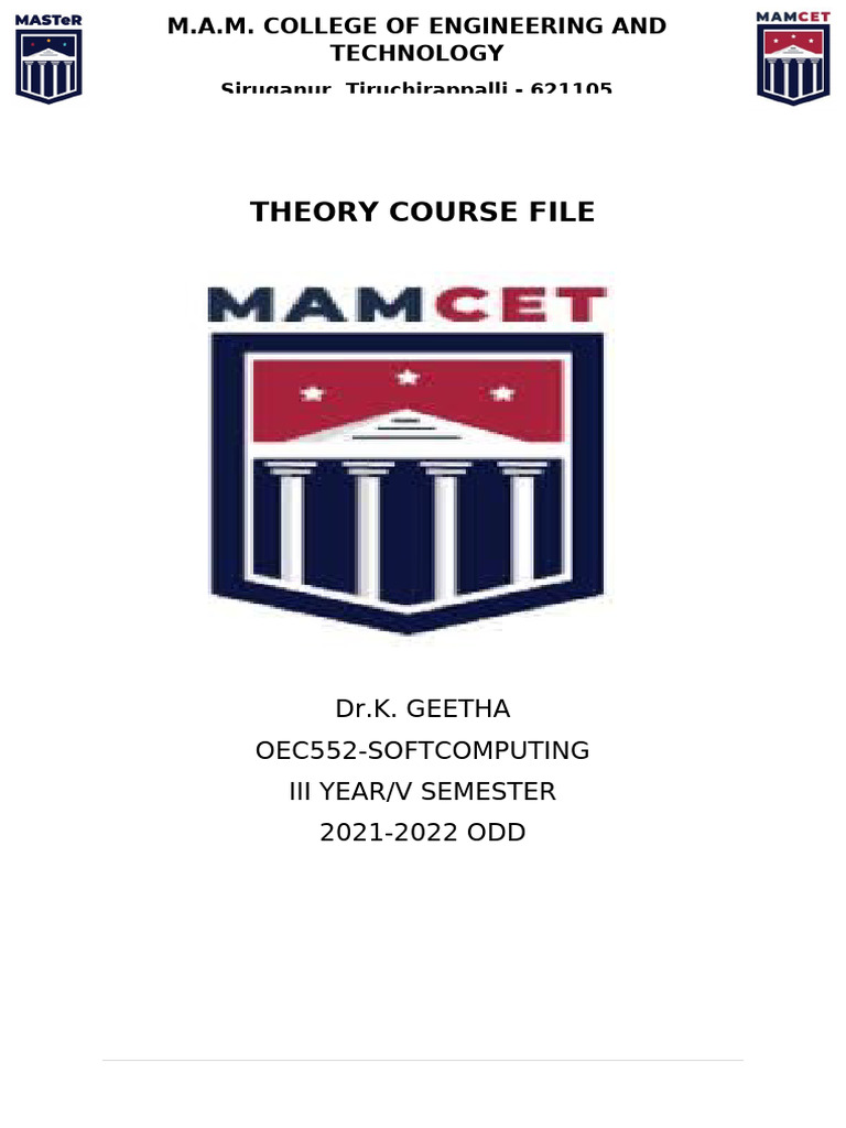 Theory course file format | PDF