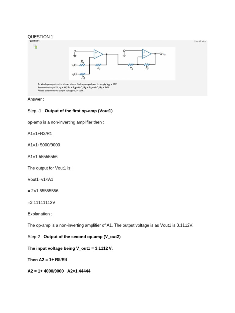 CHEGG_(EEE)[1] | PDF | Operational Amplifier | Analog Circuits