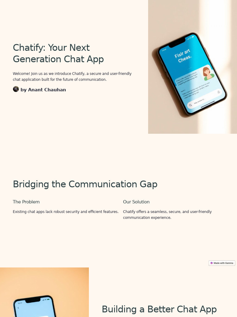 Chatify Your Next Generation Chat App | PDF