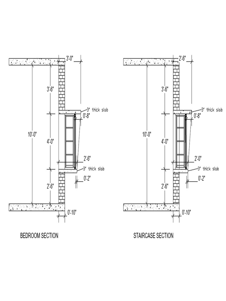 Bay Windoow Plan and Sections-Model | PDF