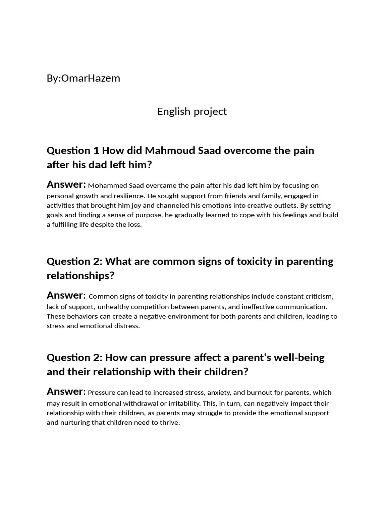 English Project Trimester 2 | PDF