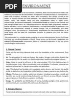 Environmental Geography Overview Notes | PDF | Natural Environment ...