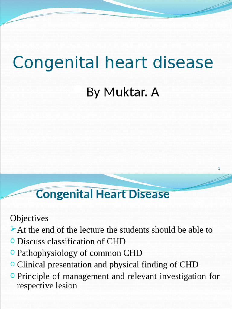 Congenital Heart Disease (CHD)-1 | PDF | Congenital Heart Defect | Heart