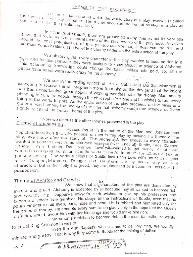 Alchemist's Notes | PDF