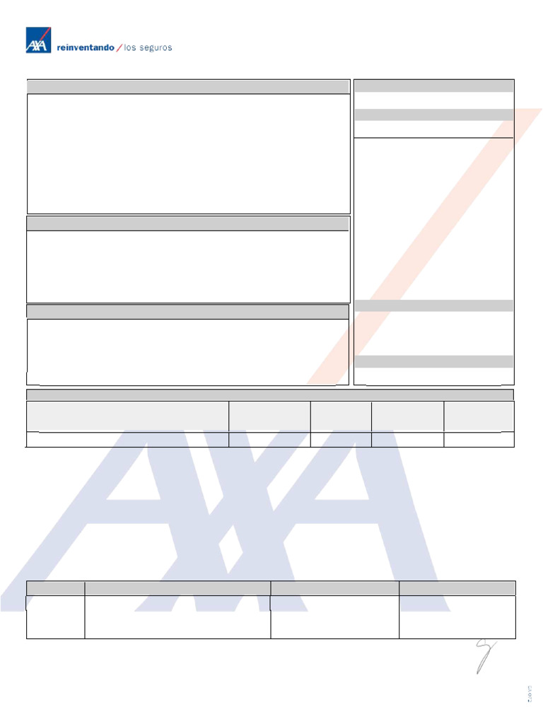 Poliza La Ola1 Axa | PDF | Póliza de seguros | Seguro