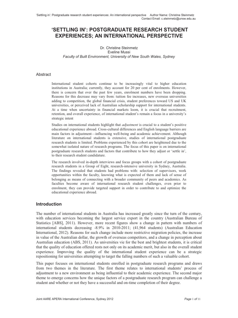 Steinmetz e Mussi 2012 | PDF | Postgraduate Education | Community