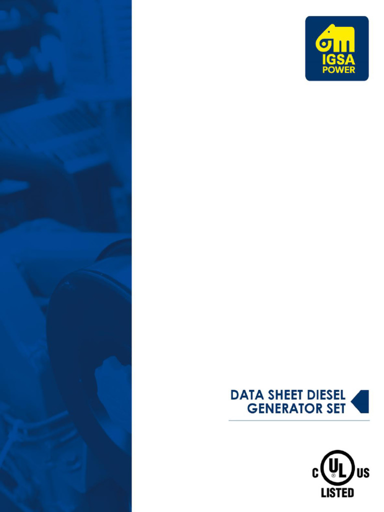 1000 KW MI Genset Data Sheet IGSA Power | PDF | Switch | Mains Electricity