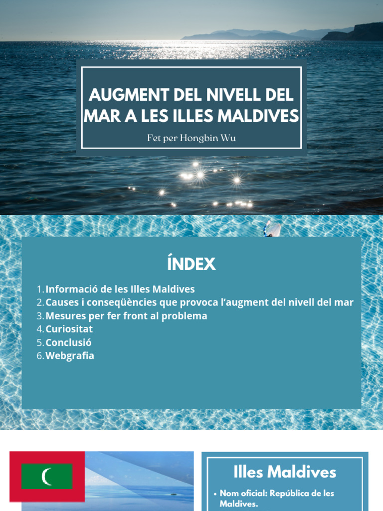 Augment Del Nivell Del Mar A Les Illes Maldives - Hongbin Wu | PDF