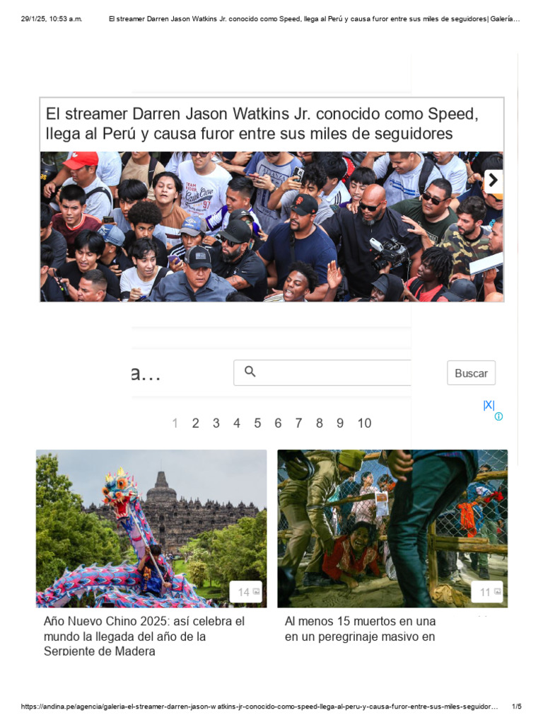 El Streamer Darren Jason Watkins Jr. Conocido Como Speed, Llega Al Perú ...