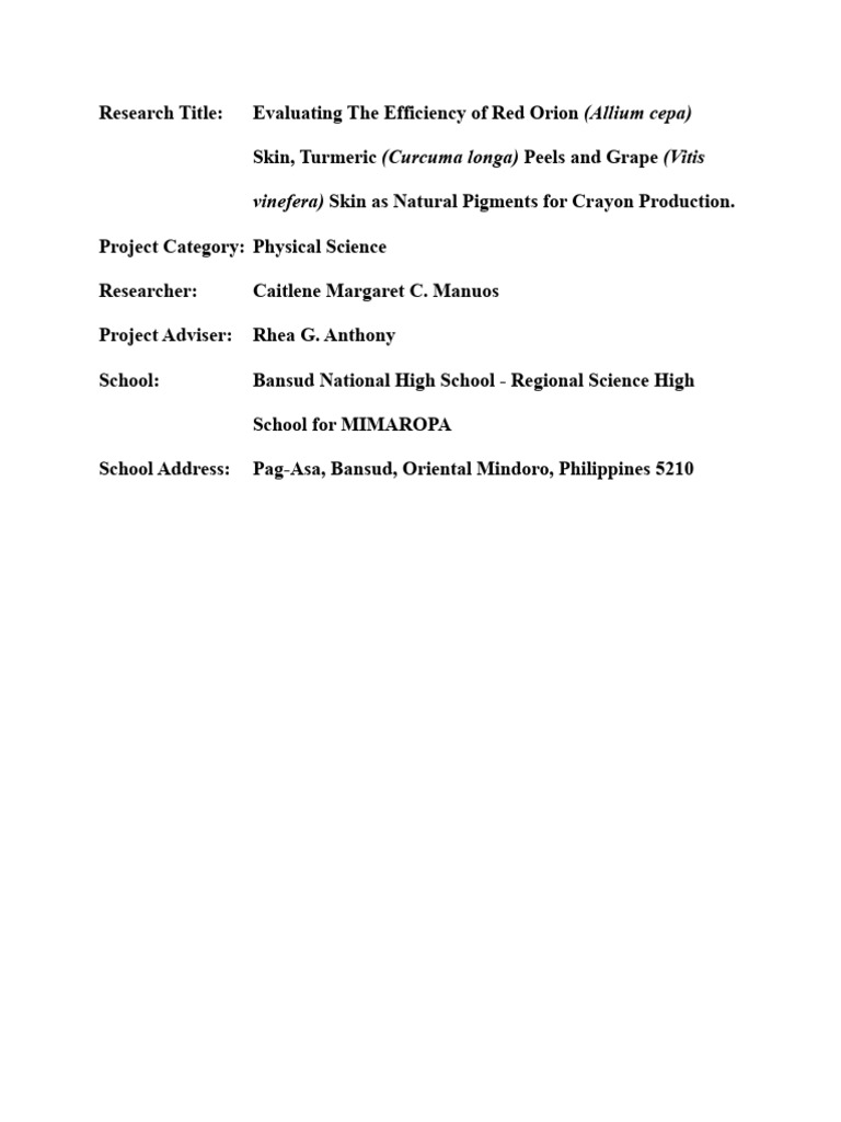 CMC M Research | PDF