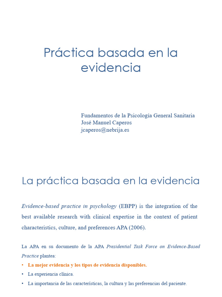P-1. PBE | PDF | Sicología | Psicología clínica