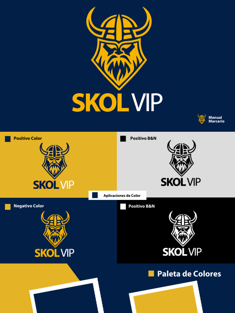 Presentación Manual de Marca SKOL VIP | PDF