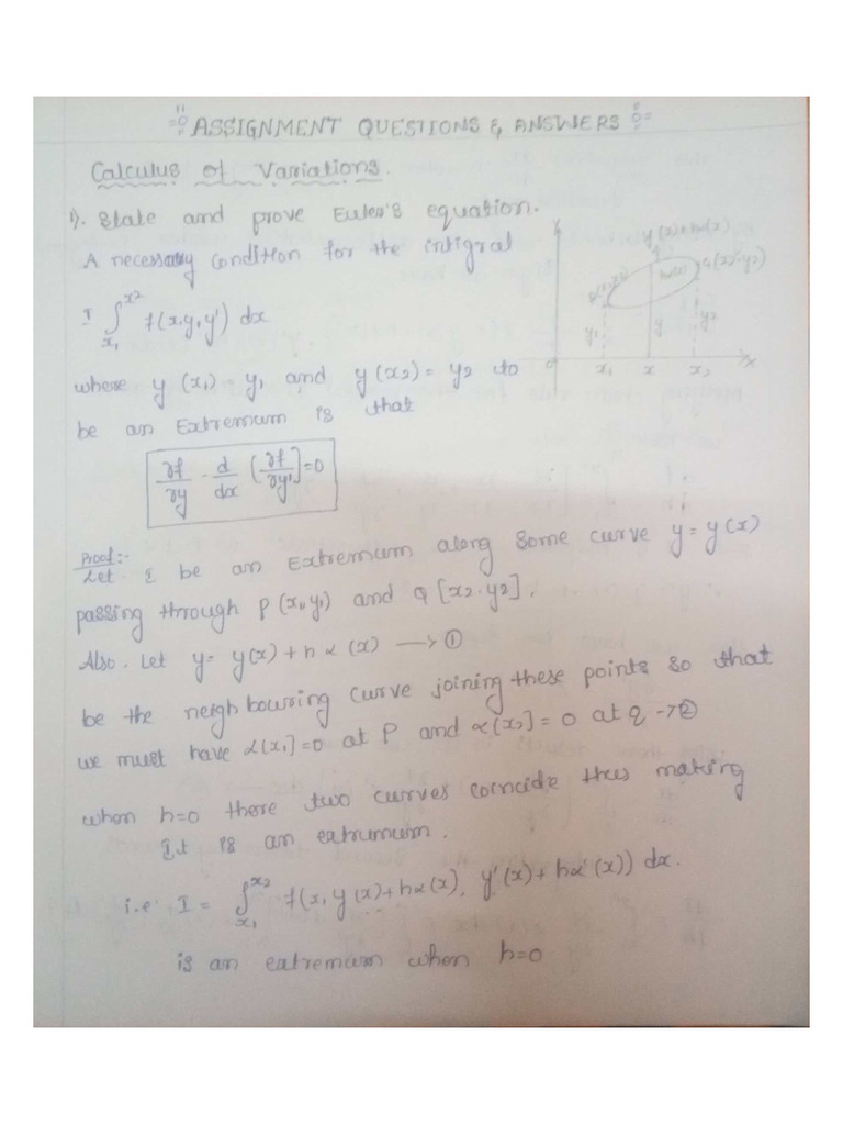 M3 Calculus of Variation | PDF
