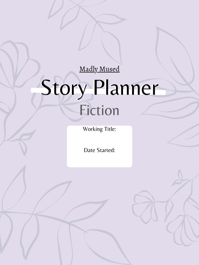 Story Planner PDF Lavender GDKGSP | PDF | Plot (Narrative)