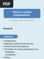 Class II Amalgam Cavity Preparation | PDF | Tooth | Dentistry