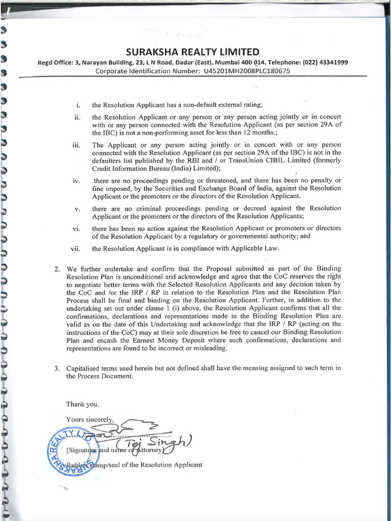 4. Undertaking pg 2 & 3 | PDF