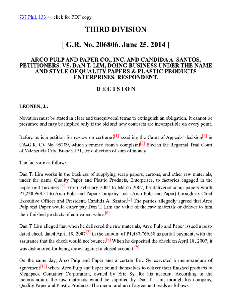 4. Arco Pulp vs Lim | PDF