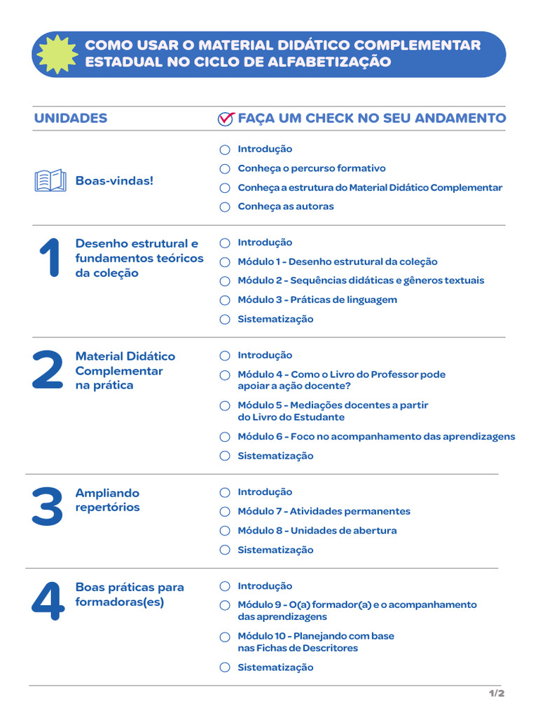 Checklist Do Percurso Mdce | PDF