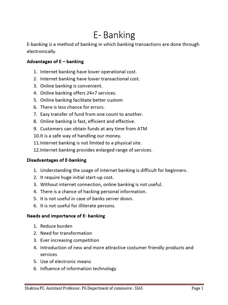 fouth sem banking(3rd module | PDF | Banks | Online Banking